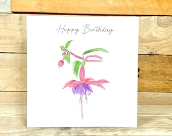Holly December Birth Flower Birthday Card Women's Birthday Card Special ...
