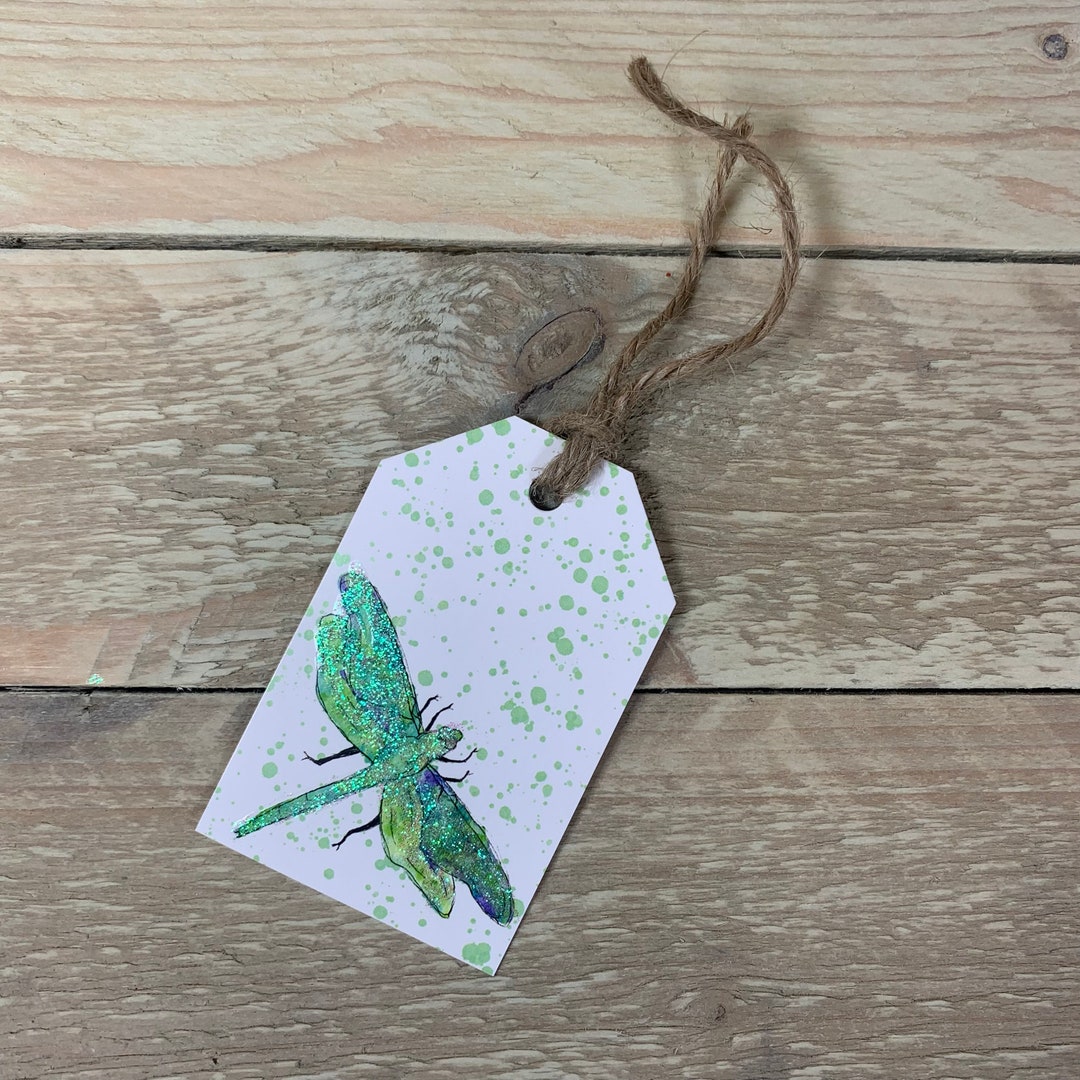Dragonfly Gift Tag | Gift Tags for Her, Birthday Tag, Dragonflies ...