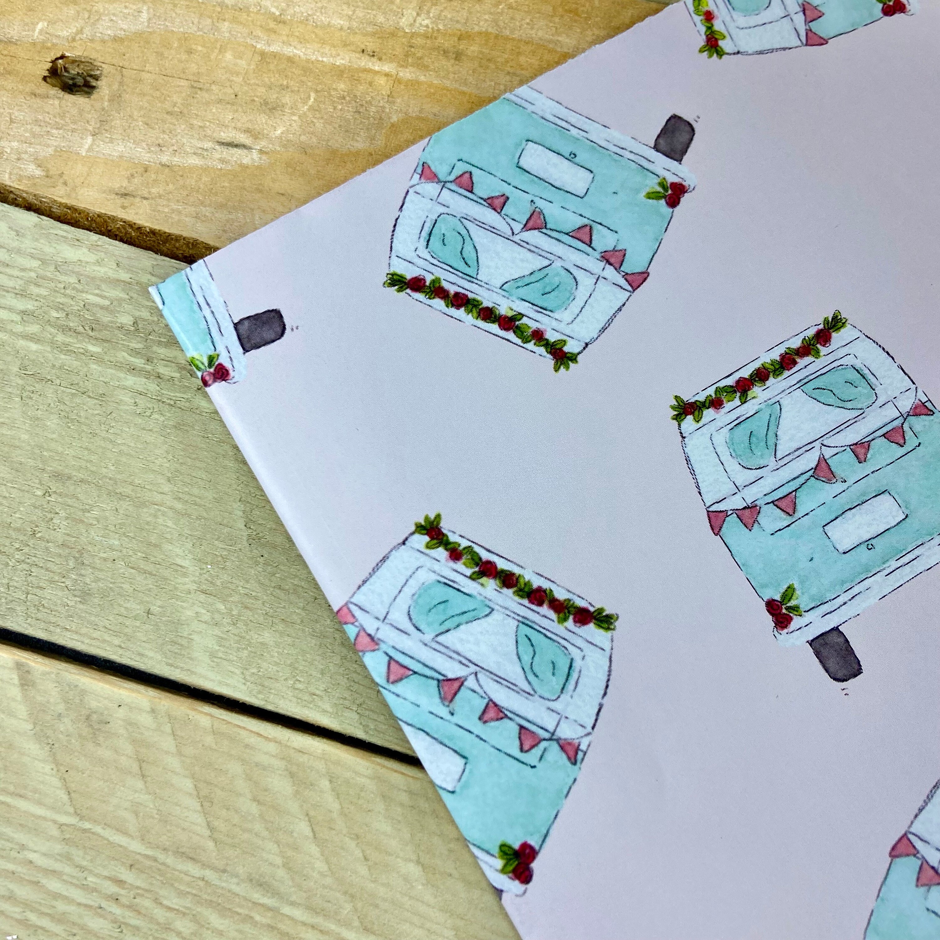 Camper Wrapping Paper Wrapping Paper Sheets, Happy Camper, Camping ...