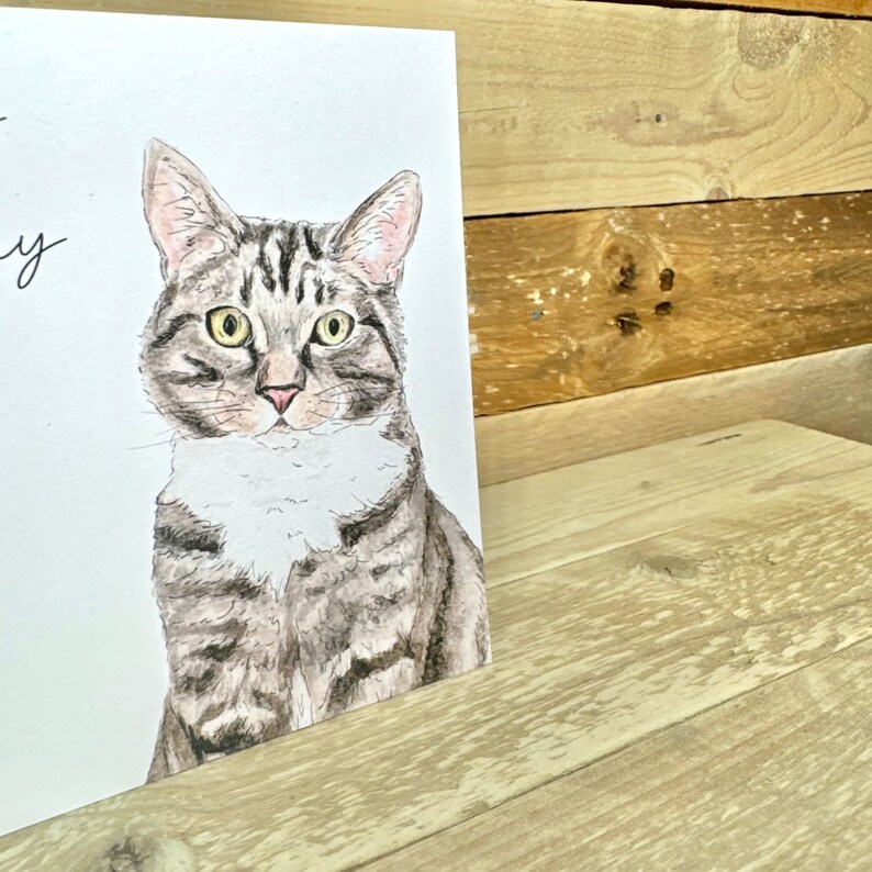 Personalised Tabby Cat Birthday Card | Birthday Cards, Cute Cat, Tabby ...
