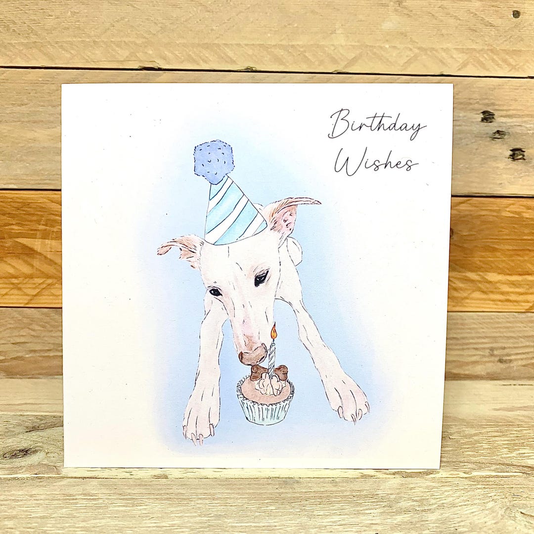 Personalised Birthday Whippet Card | Birthday Card From Dogs, Dog ...