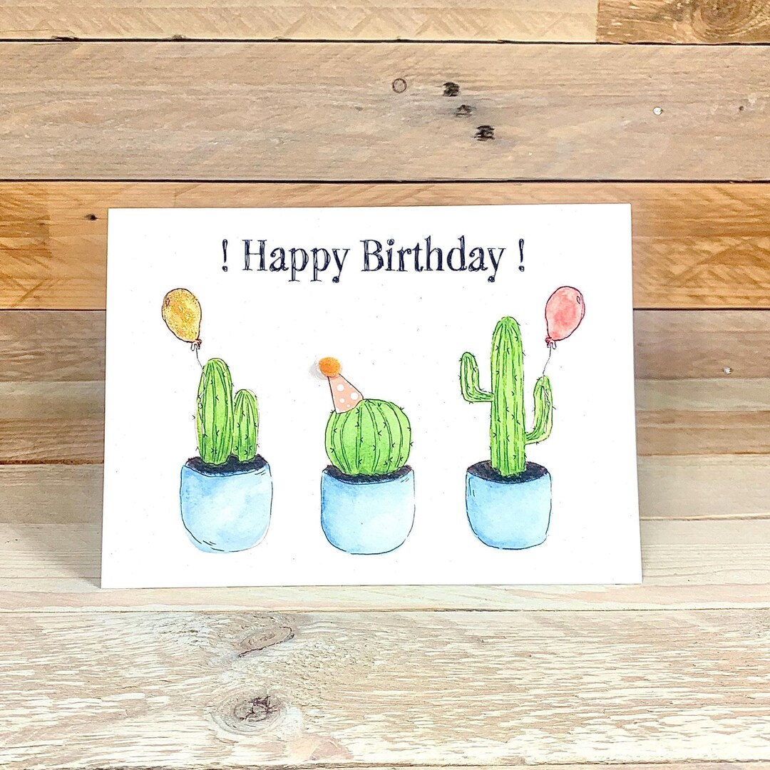 Personalised Cacti Birthday Card | Friends Birthday Cards, Fun ...