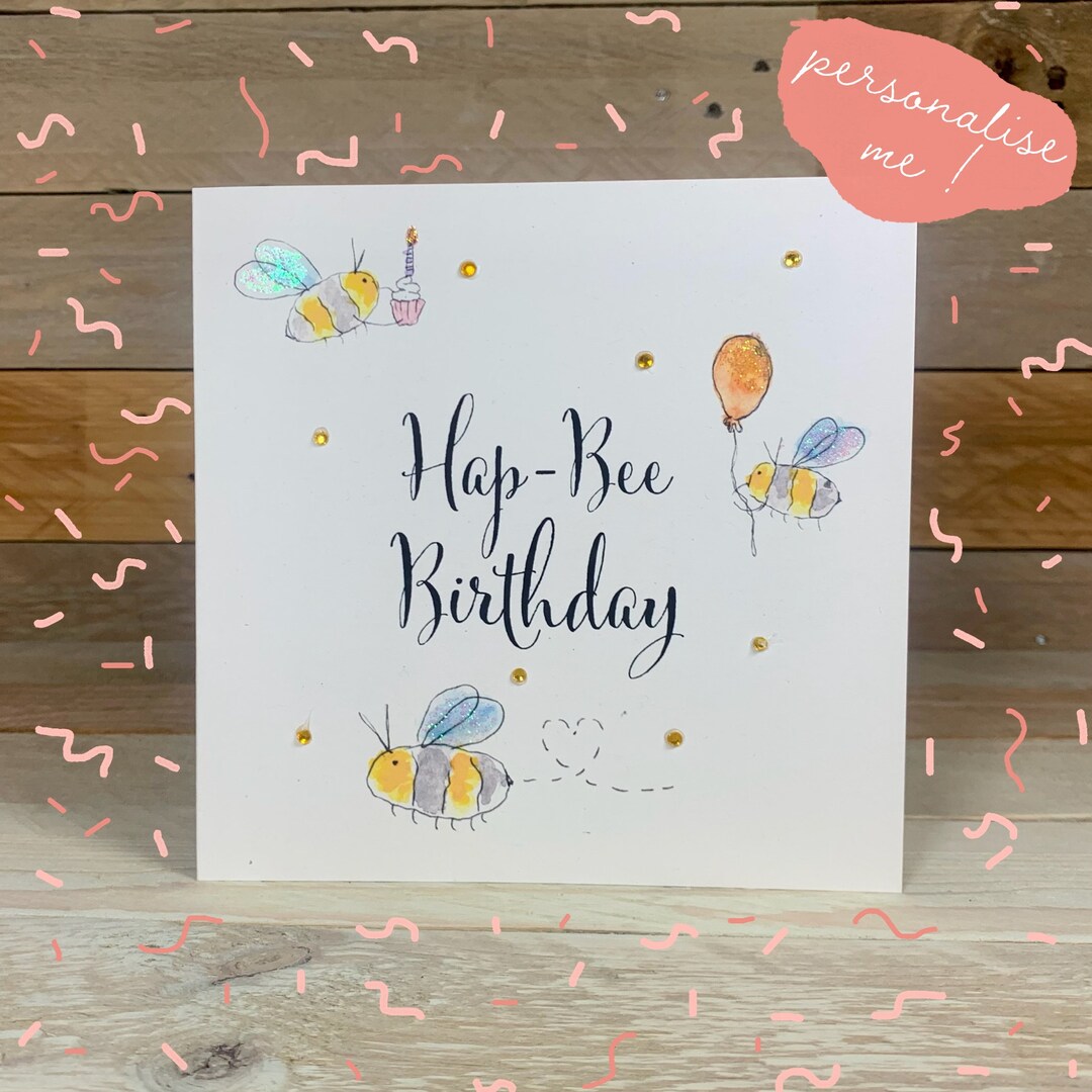 Hap-bee Birthday Card Women's Birthday Card Children's Birthday Cards ...
