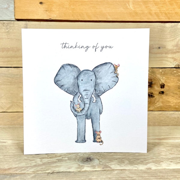 Elephant Sympathy Card - Etsy