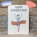 The Running Man Father's Day Card Marathon Runner Card Charity Card ...