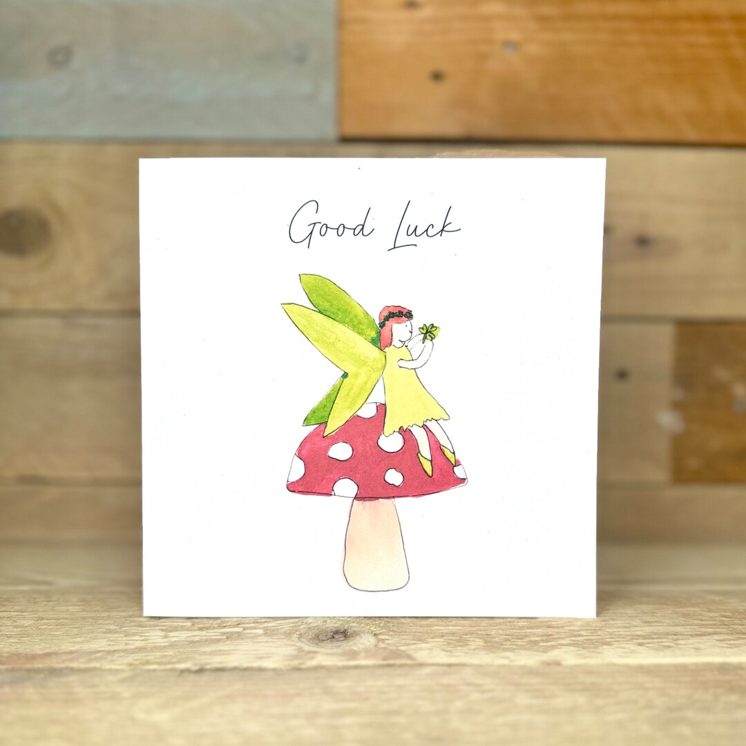 Personalised Good Luck Fairy Card | Best of Luck Card, Good Luck New ...