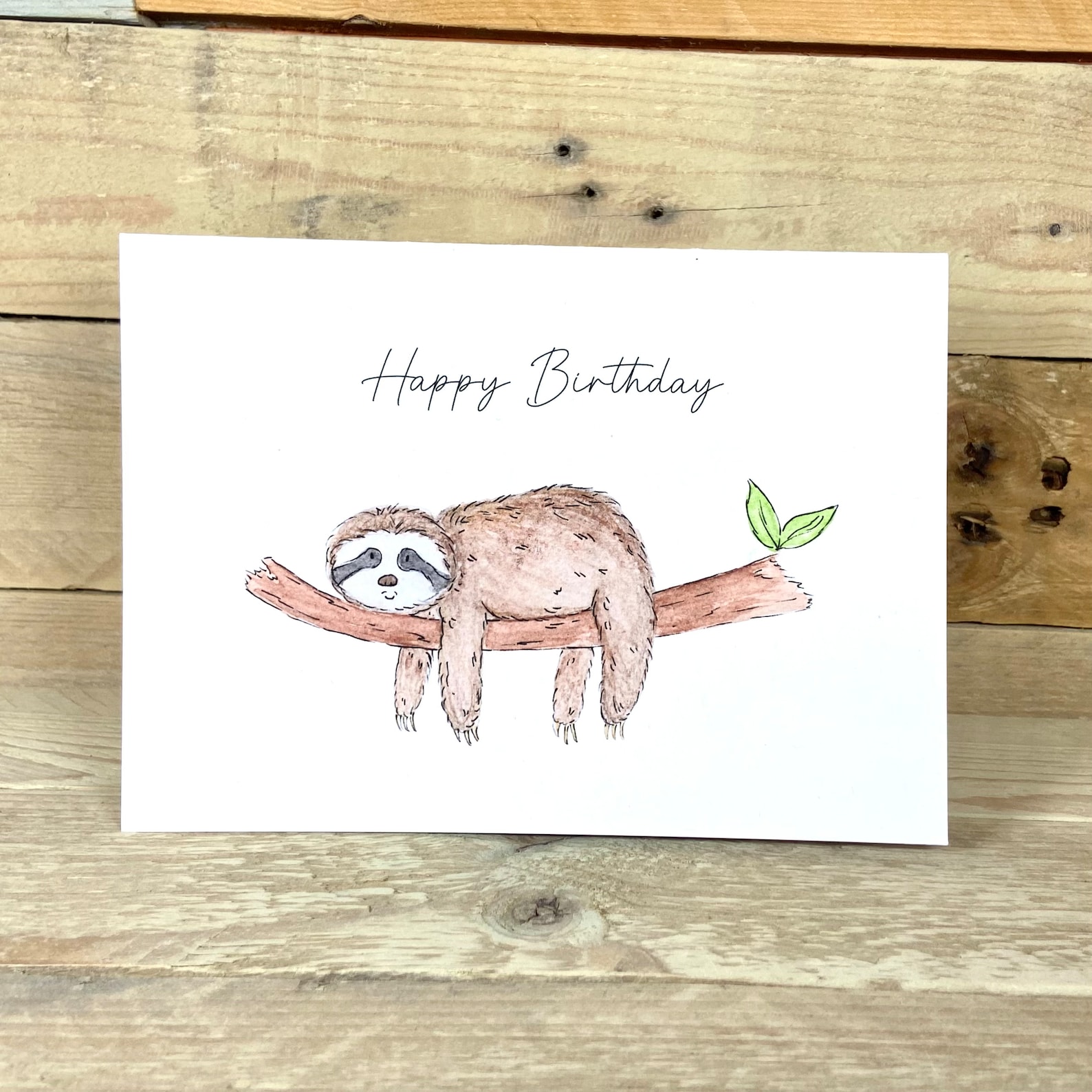 Personalised Sloth Birthday Card | Sloth Birthday, Card for Him ...