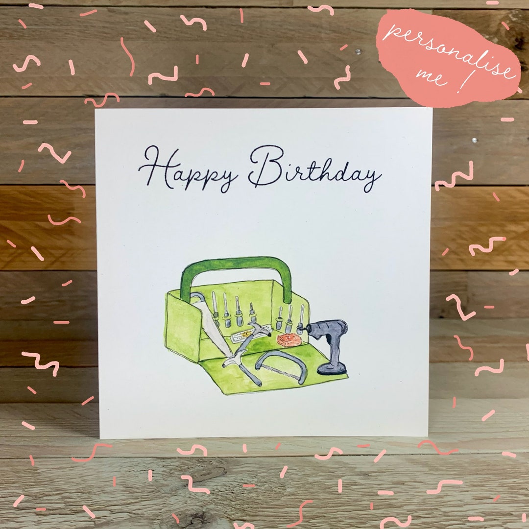 The Handy Man Birthday Card Men's Birthday Card Children's Birthday ...