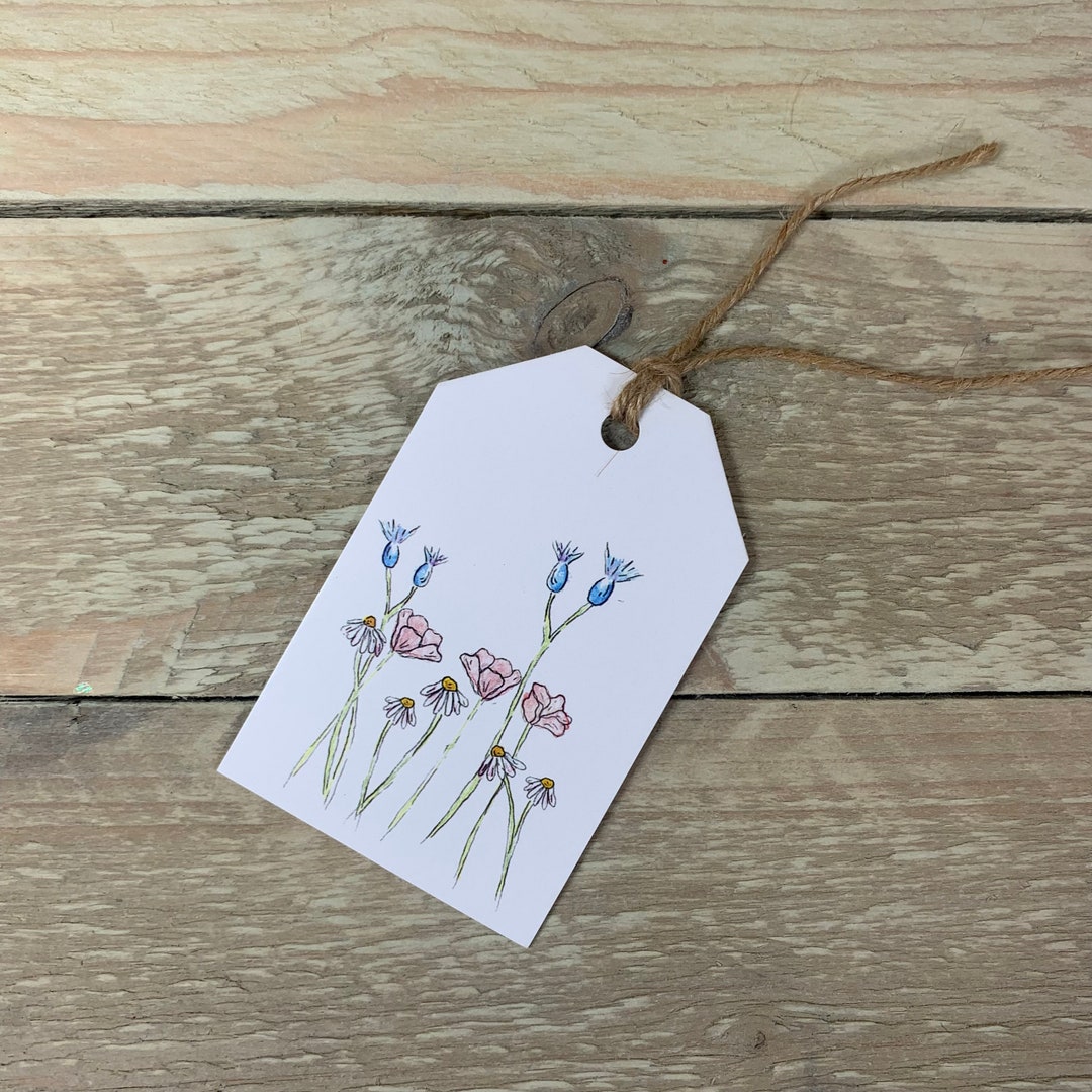 Meadow Gift Tag | Wildflower Gift Tags, Meadow, Floral Gift Tags ...