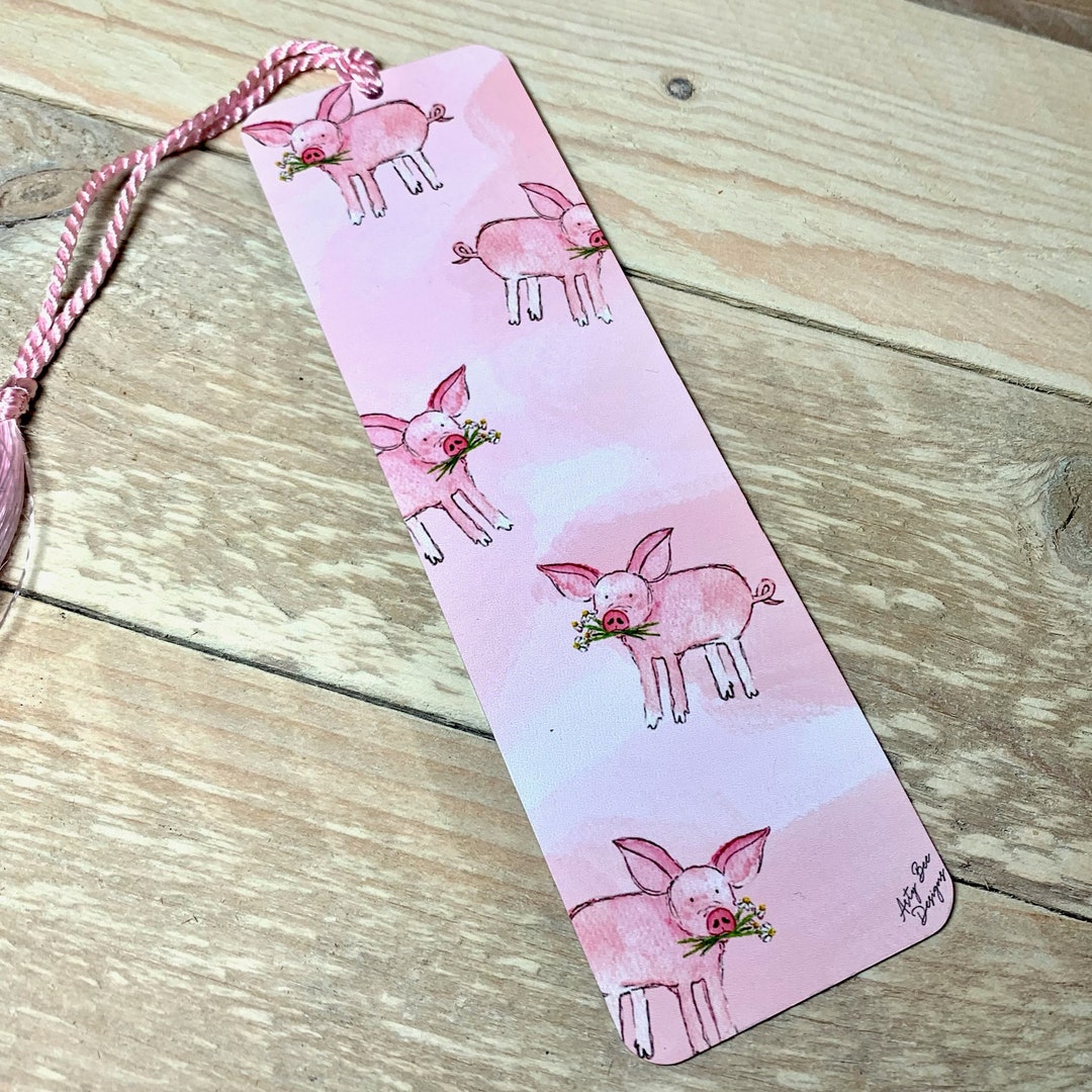 Pig Bookmark Piggy Page Marker Page Saver Long Lasting - Etsy