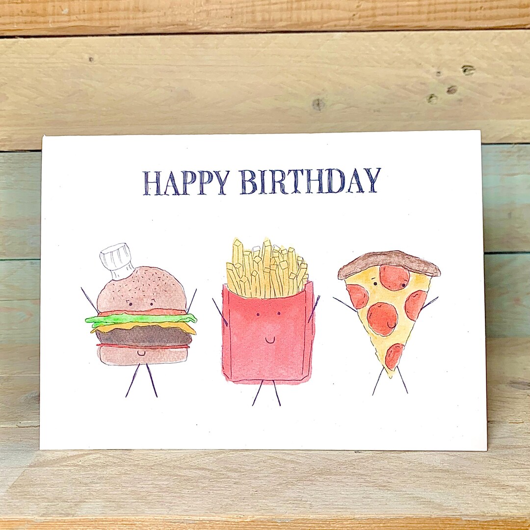 Personalised Fast Food Birthday Card | Silly Fun Cards, Friends ...