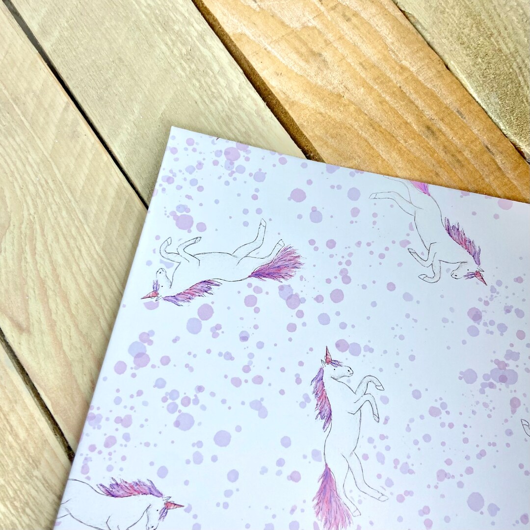 Unicorn Wrapping Paper | Wrapping Paper for Her, Wrapping Paper Sheets ...