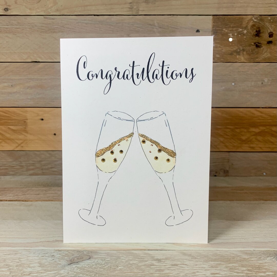 Personalised Congratulations Champagne Card | Congratulations Card ...