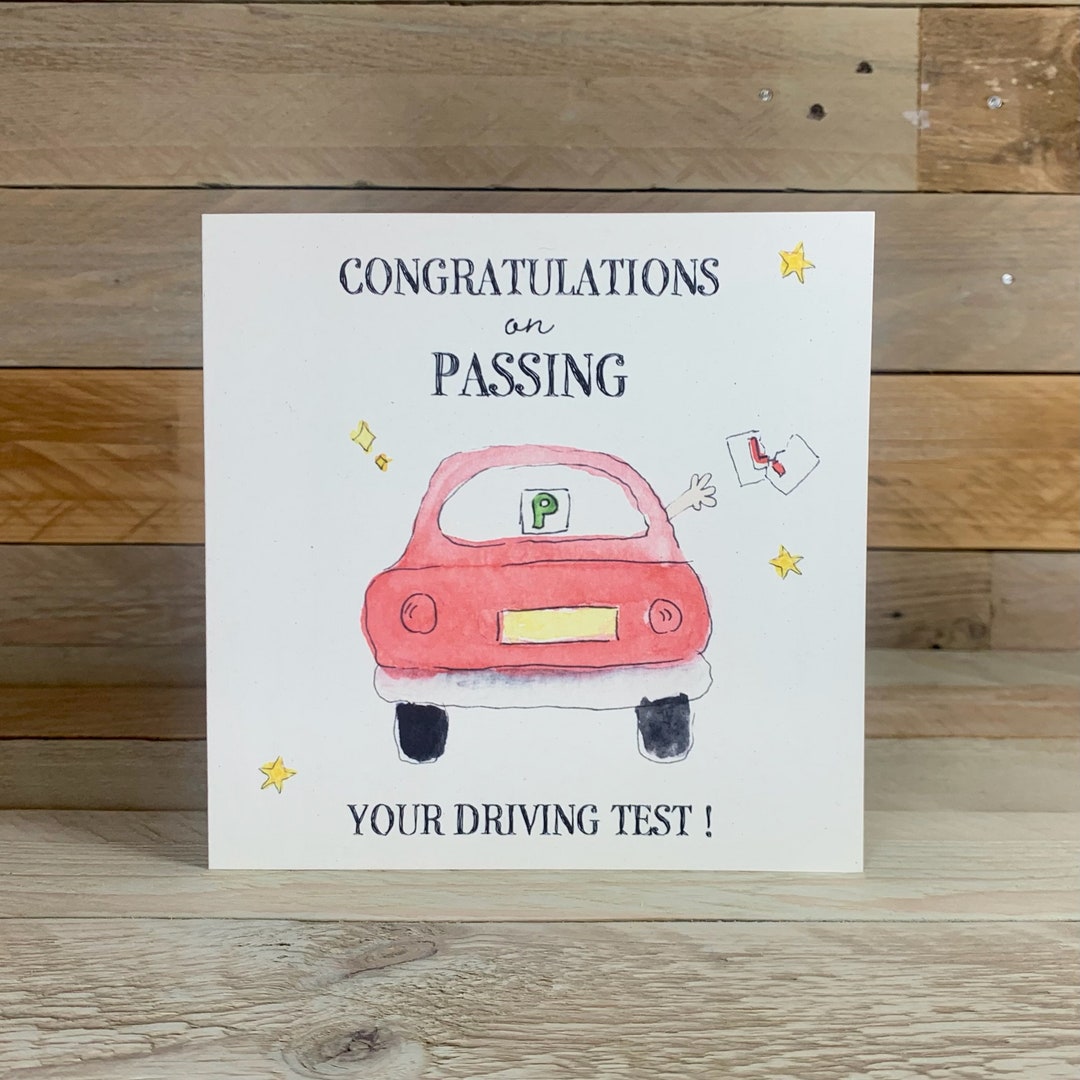 Personalised Driving Test Celebrations Card | You Passed Card | Driving ...