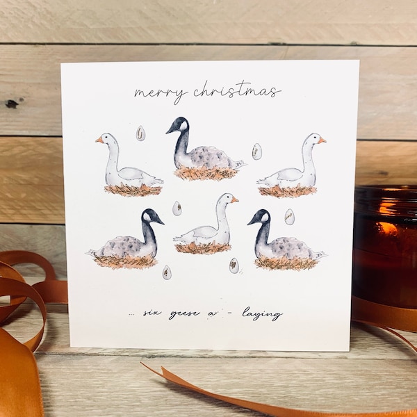 6 Geese a Laying - Etsy