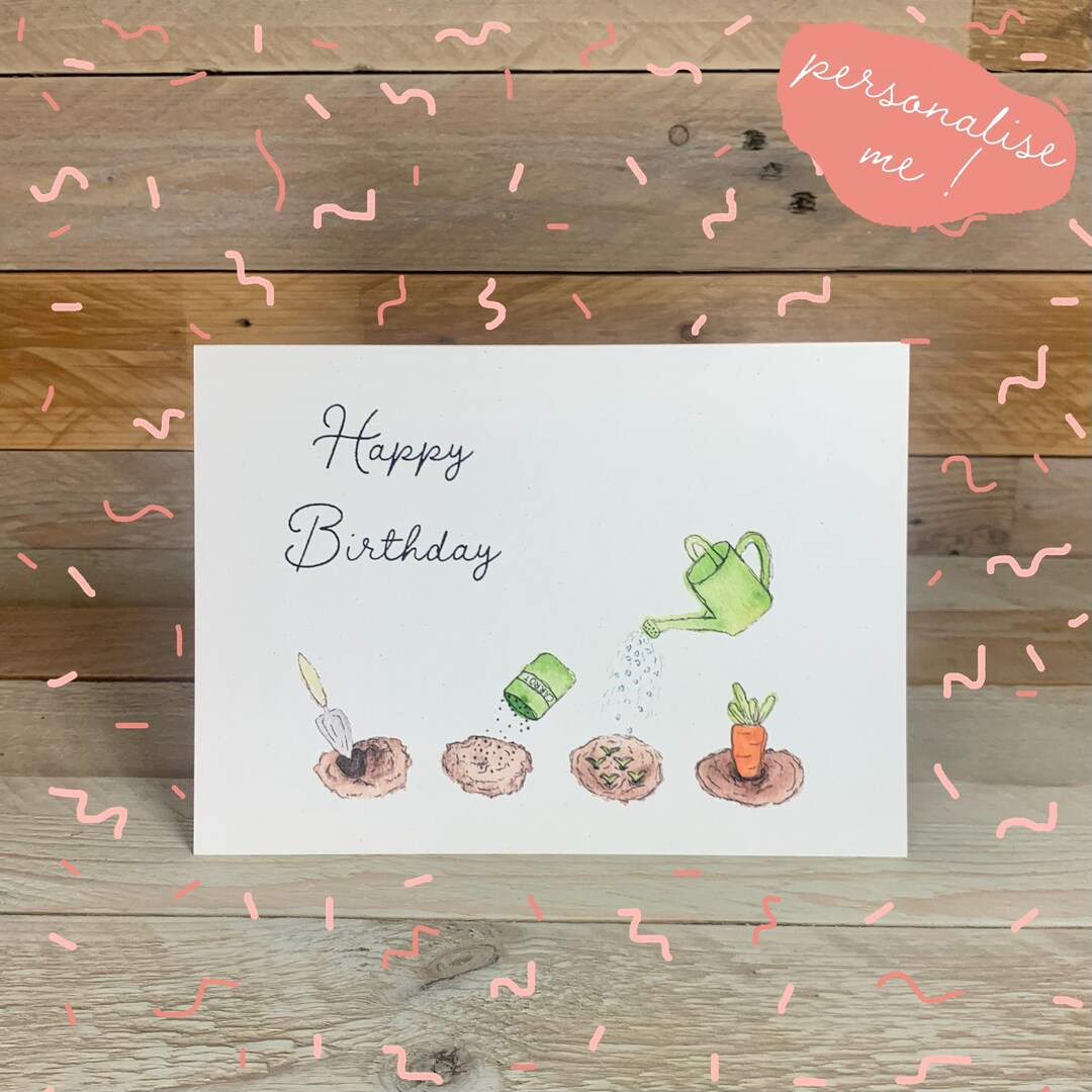 Gardening Birthday Card Mens Birthday Card Grandad Birthday Card ...