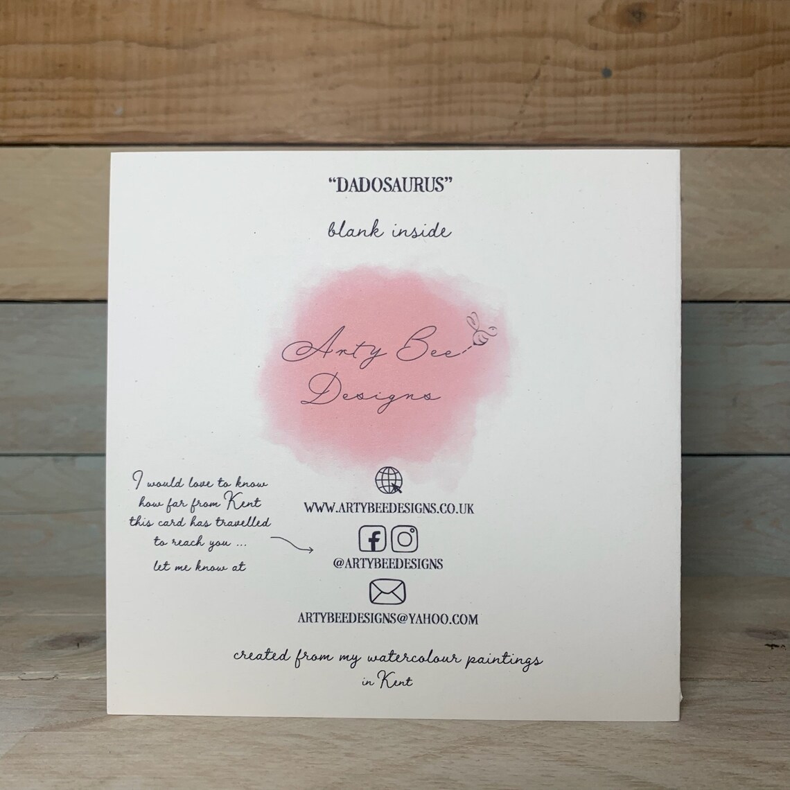 Dadosaurus Father's Day Card Dinosaur Card Happy - Etsy