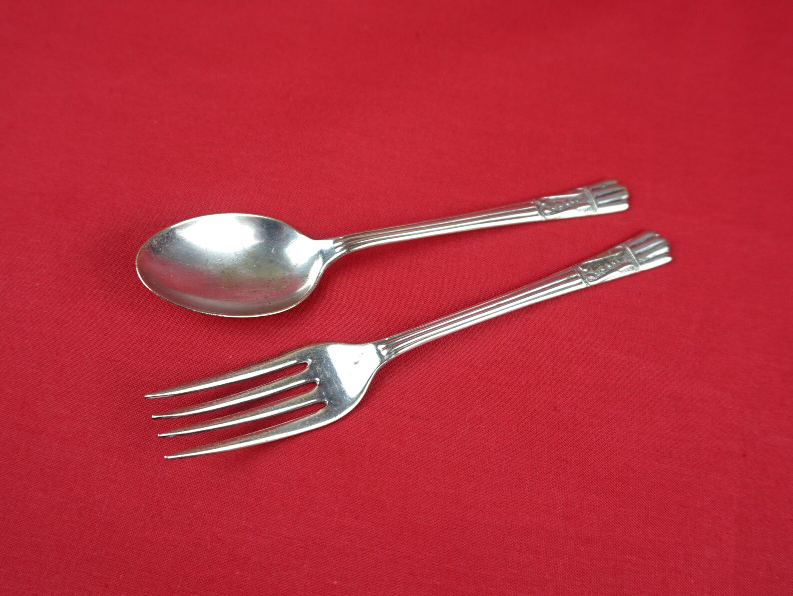 Vintage Teaspoon and Fork | Etsy