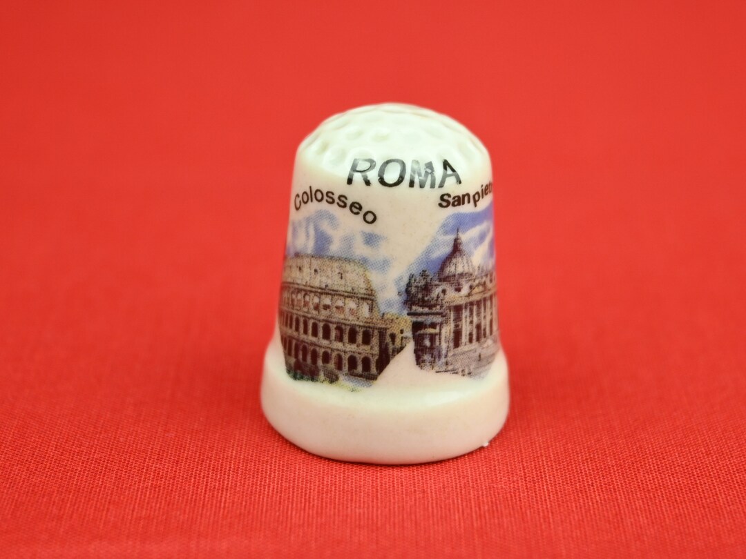 Roma Italy Thimble: Colosseo, San Pietro, Fontana Di Trevi - Etsy
