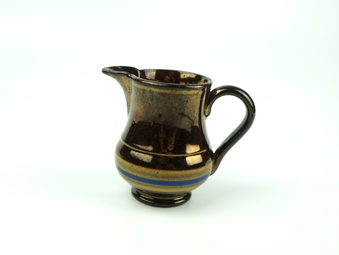 Small Vintage Lustreware Jug - Blue and Bronze Lusterware - Etsy