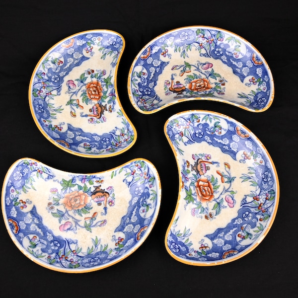 Antique Crescent Plates - Etsy
