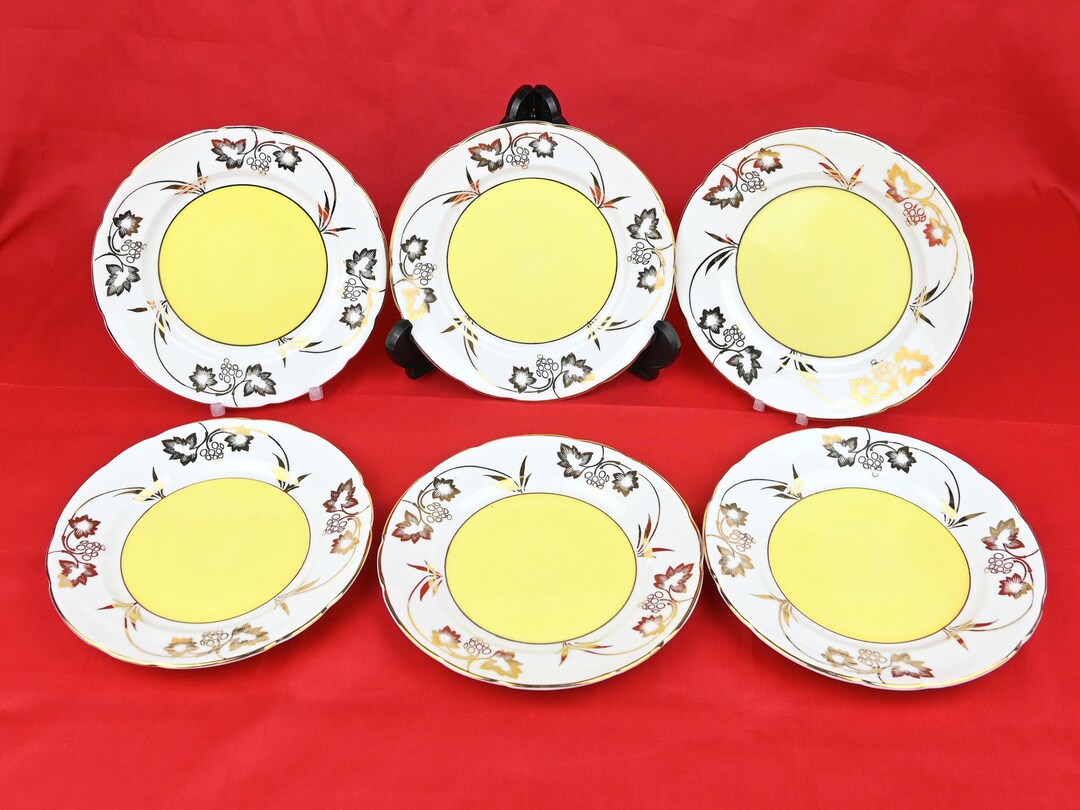 Set of Six Old Royal Bone China Side Plates - Etsy
