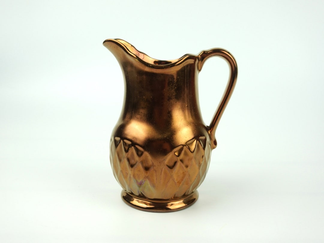 Vintage Copper Lustreware Jug Lusterware Victorian England - Etsy