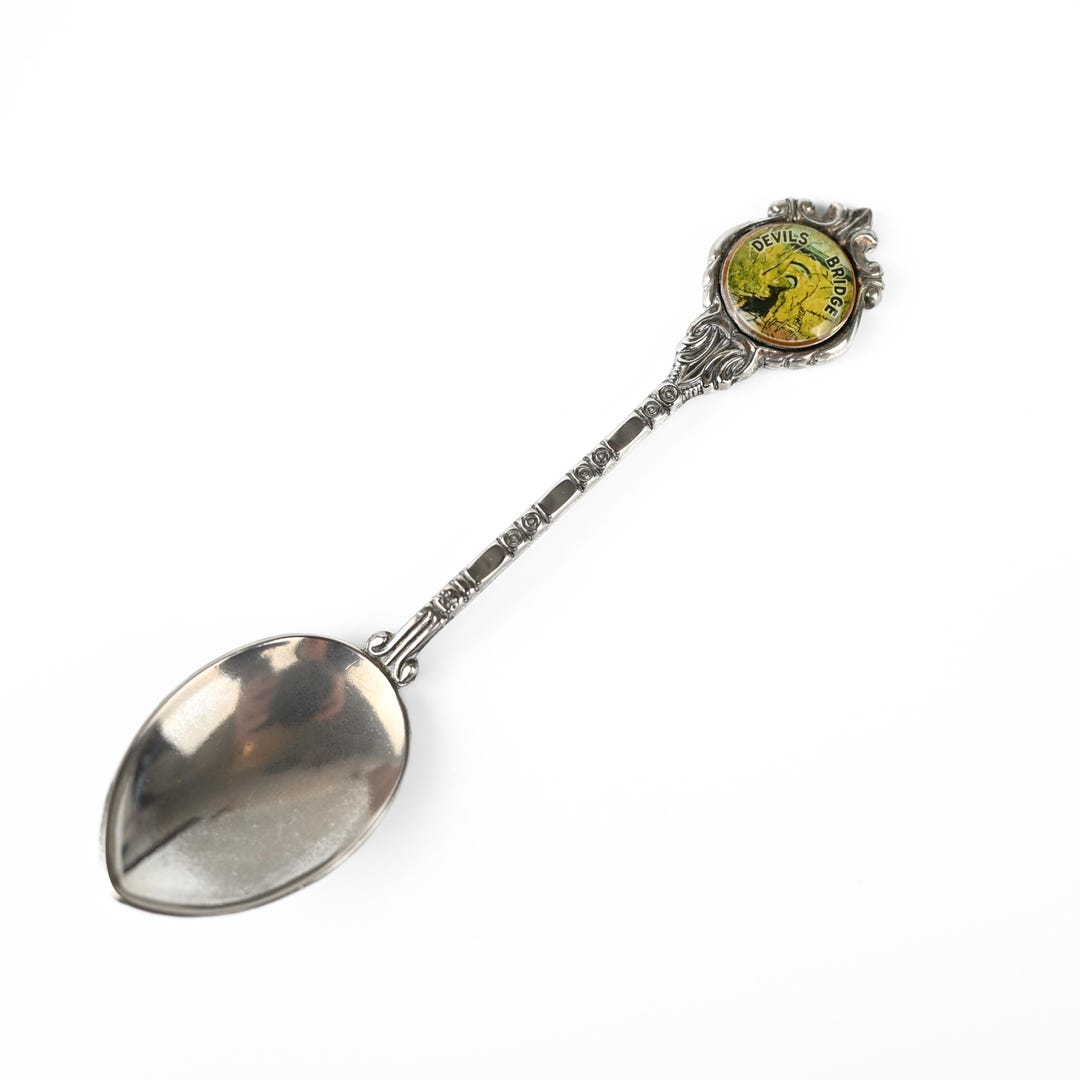 Vintage Spoon - Devils Bridge - Wales - Stuart Silver Plated - Etsy