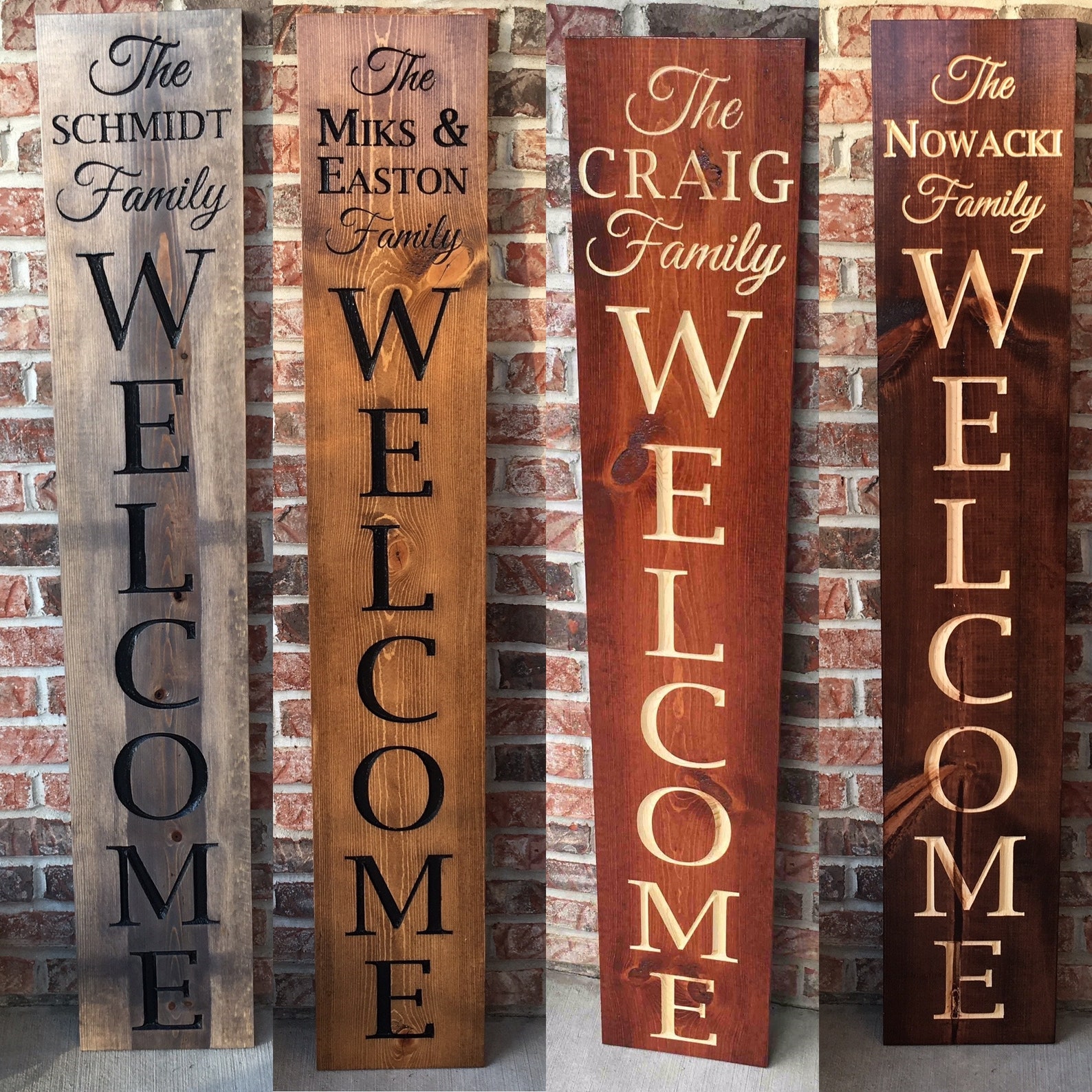 3D Carved Porch Welcome Signs - Etsy