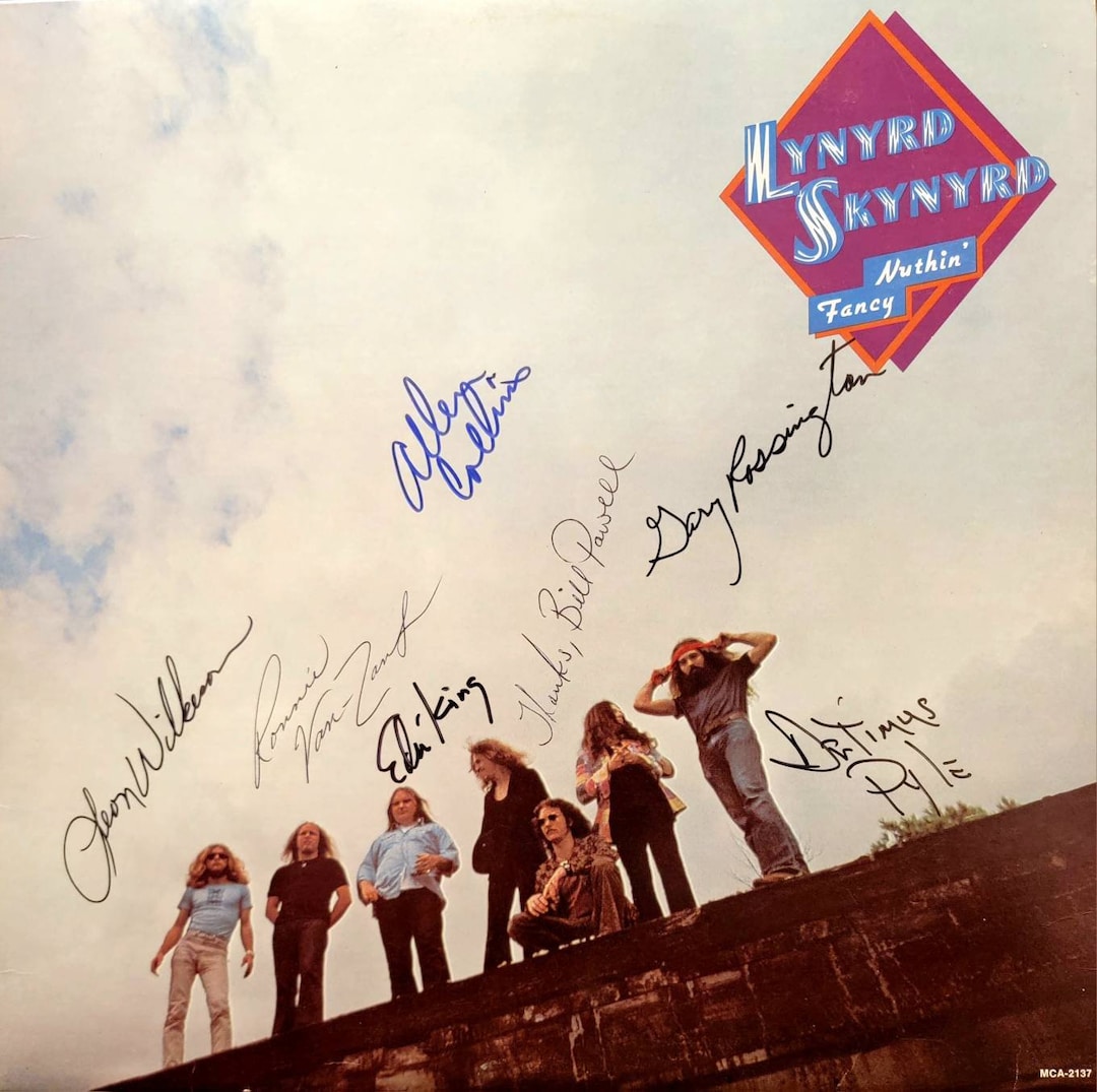 Lynyrd Skynyrd Signed Album With Ronnie Van Zant Autograph - Etsy