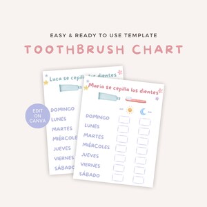 Spanish Brush My Teeth Chart, Poster Cepillarse Los Dientes Español ...
