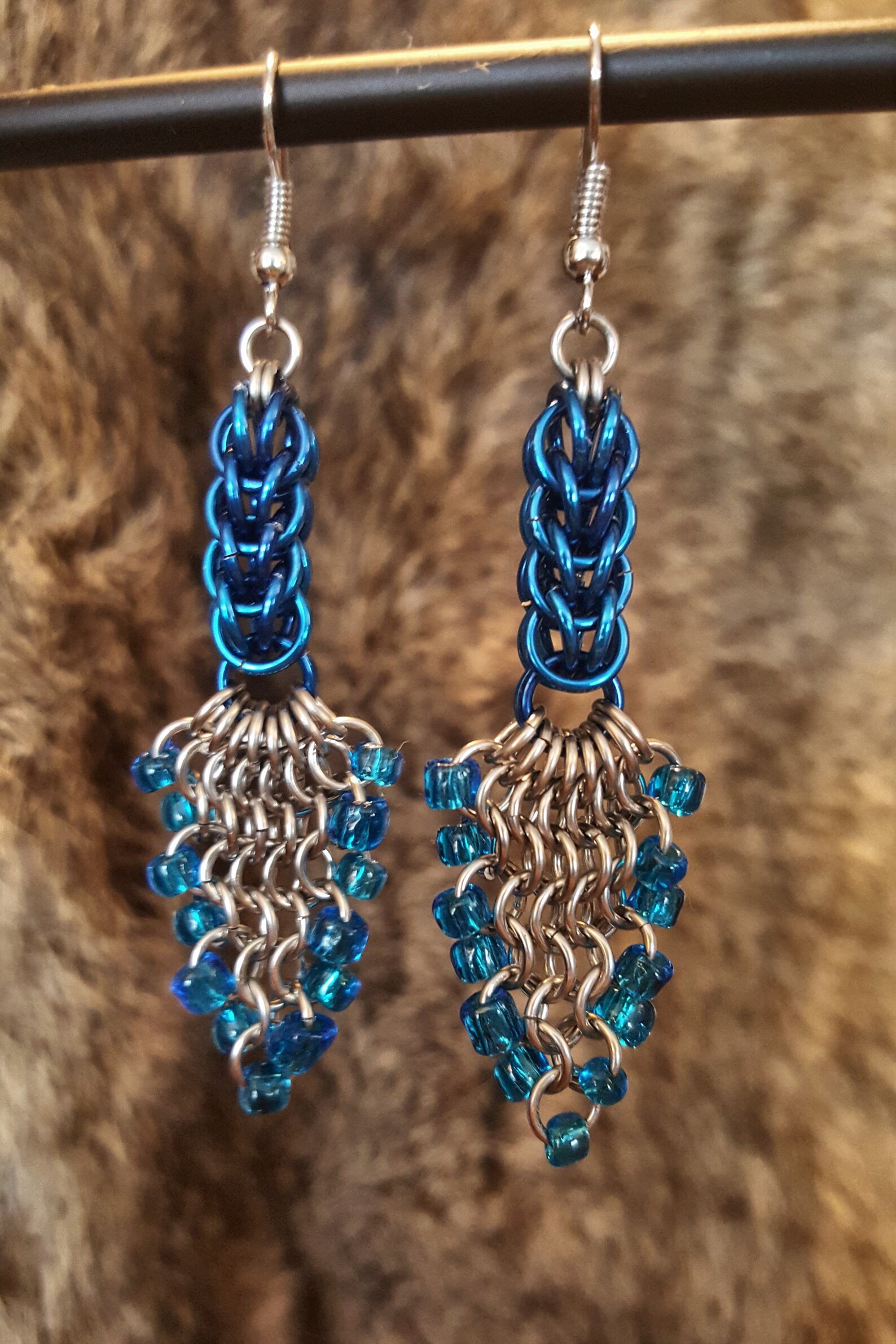 Handmade Chainmail Earrings | Etsy