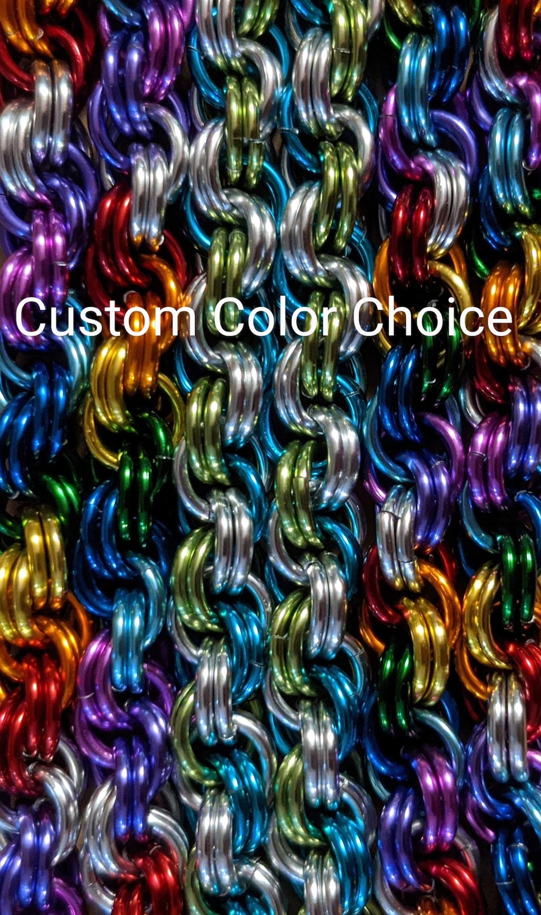 Custom Handmade Top Chain Anodized Aluminum Chainmail Byzantine ...