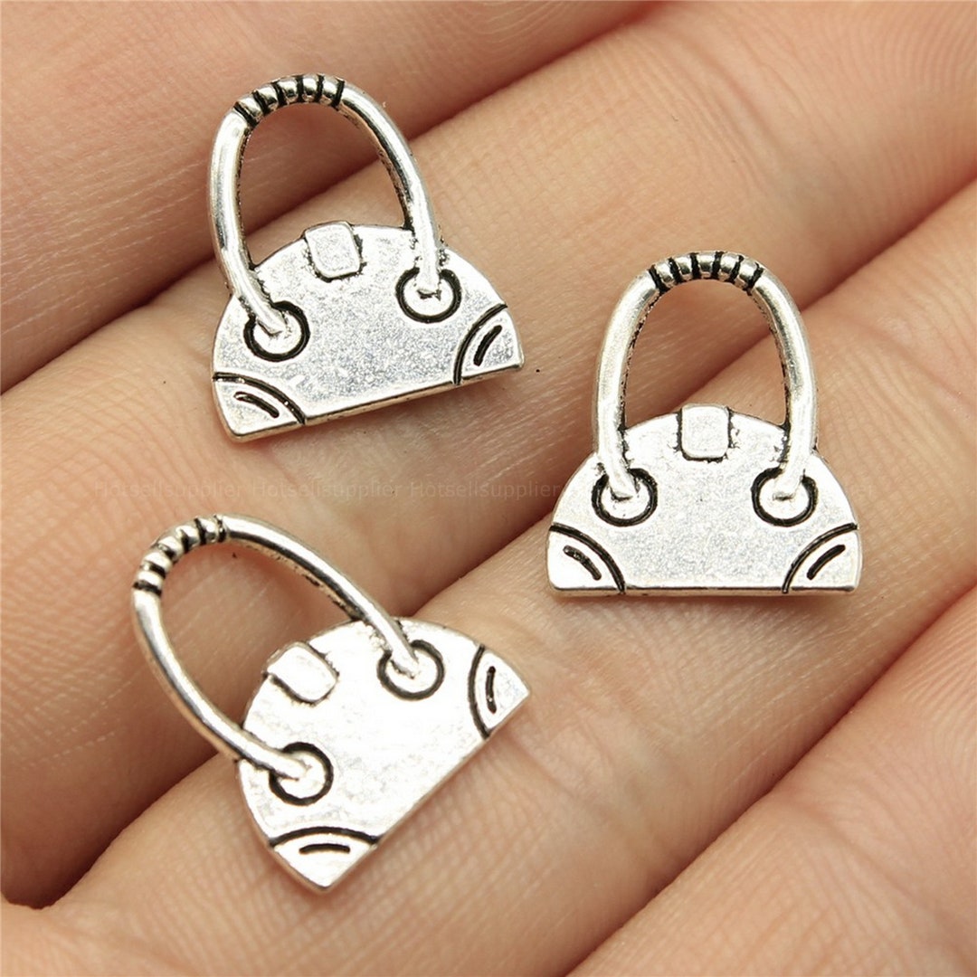 Handbag Charm 16x14mm Pendants Jewelry Making Supplier Antique Silver ...
