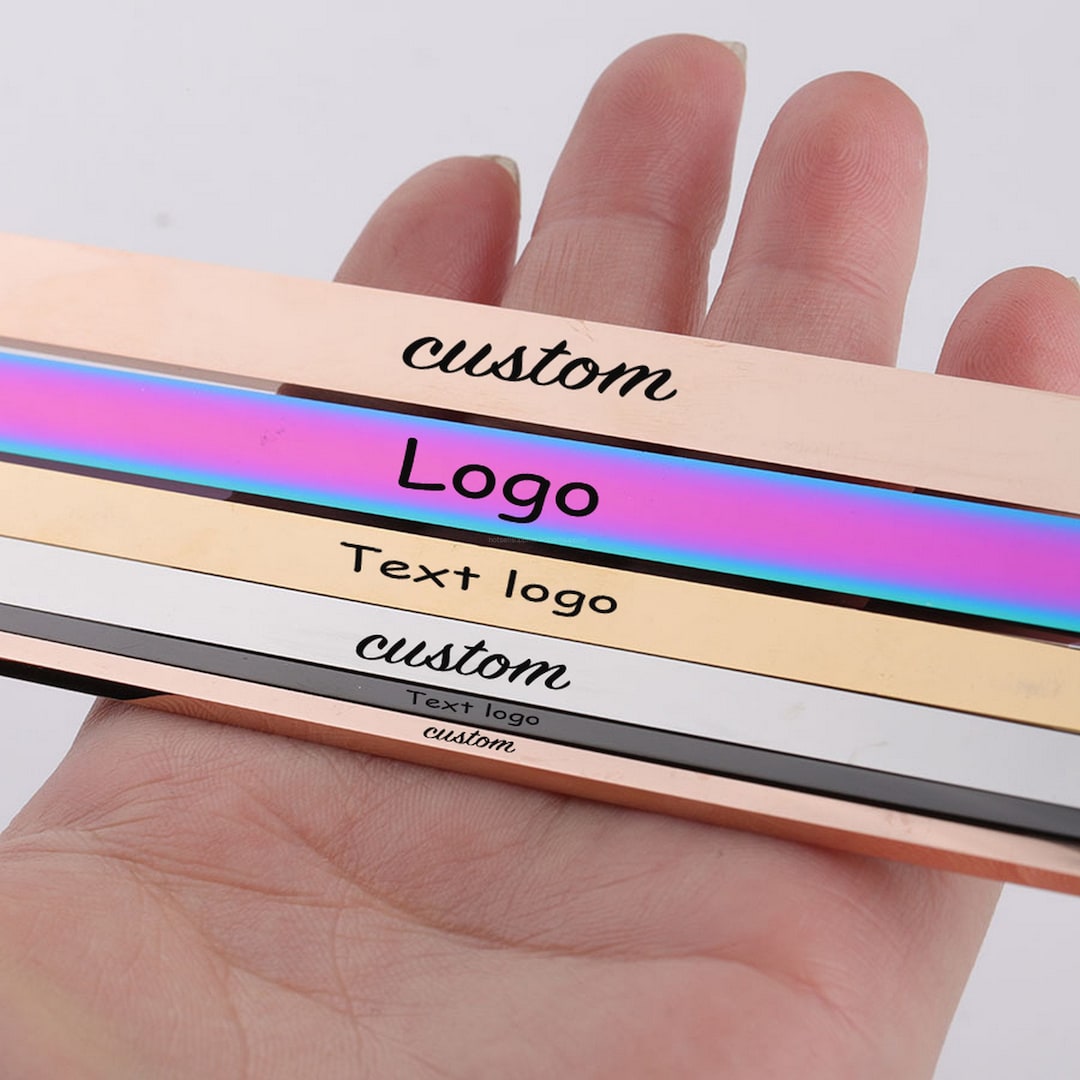 Custom Bangle Bracelet Strip Custom Logo Charm Personalized Bracelet ...