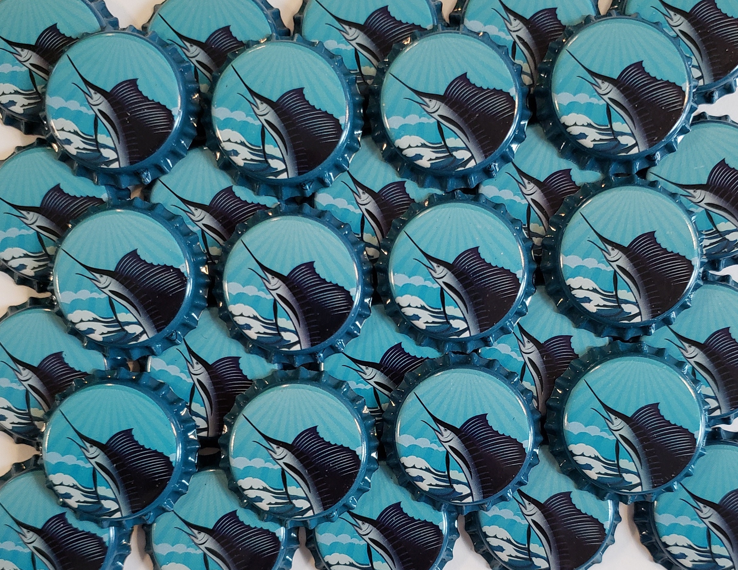 Blue Beer Bottle Caps Homebrew Brewing Home Brew Crown Caps - Etsy