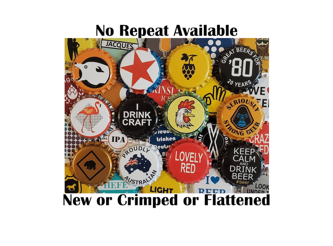 Beer Bottle Crown Caps for Brewing Homebrewing Bottle Cap Table Vintage ...