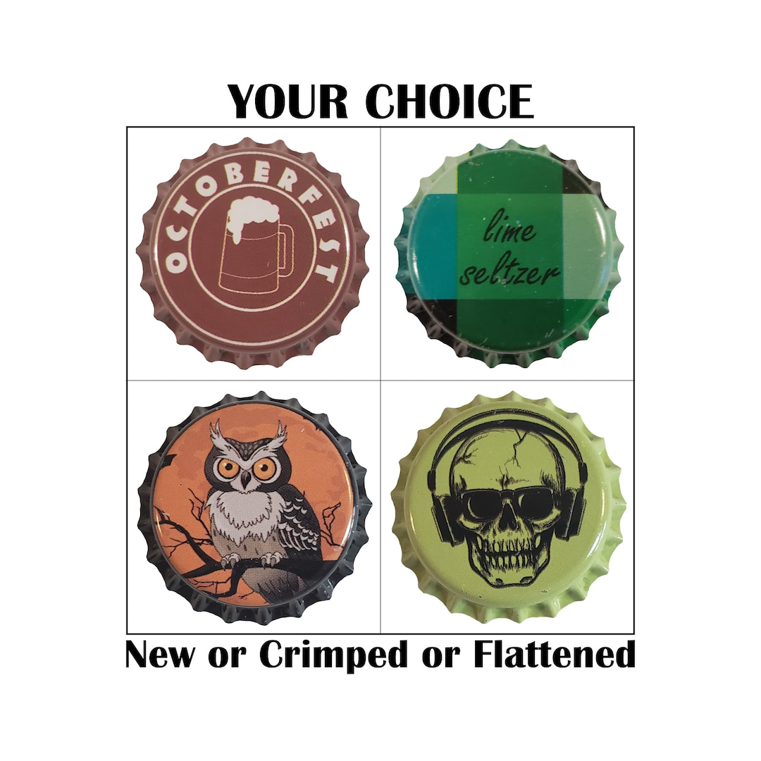 Halloween Beer Bottle Caps Homebrew Brewing Home Brew Crown Caps ...