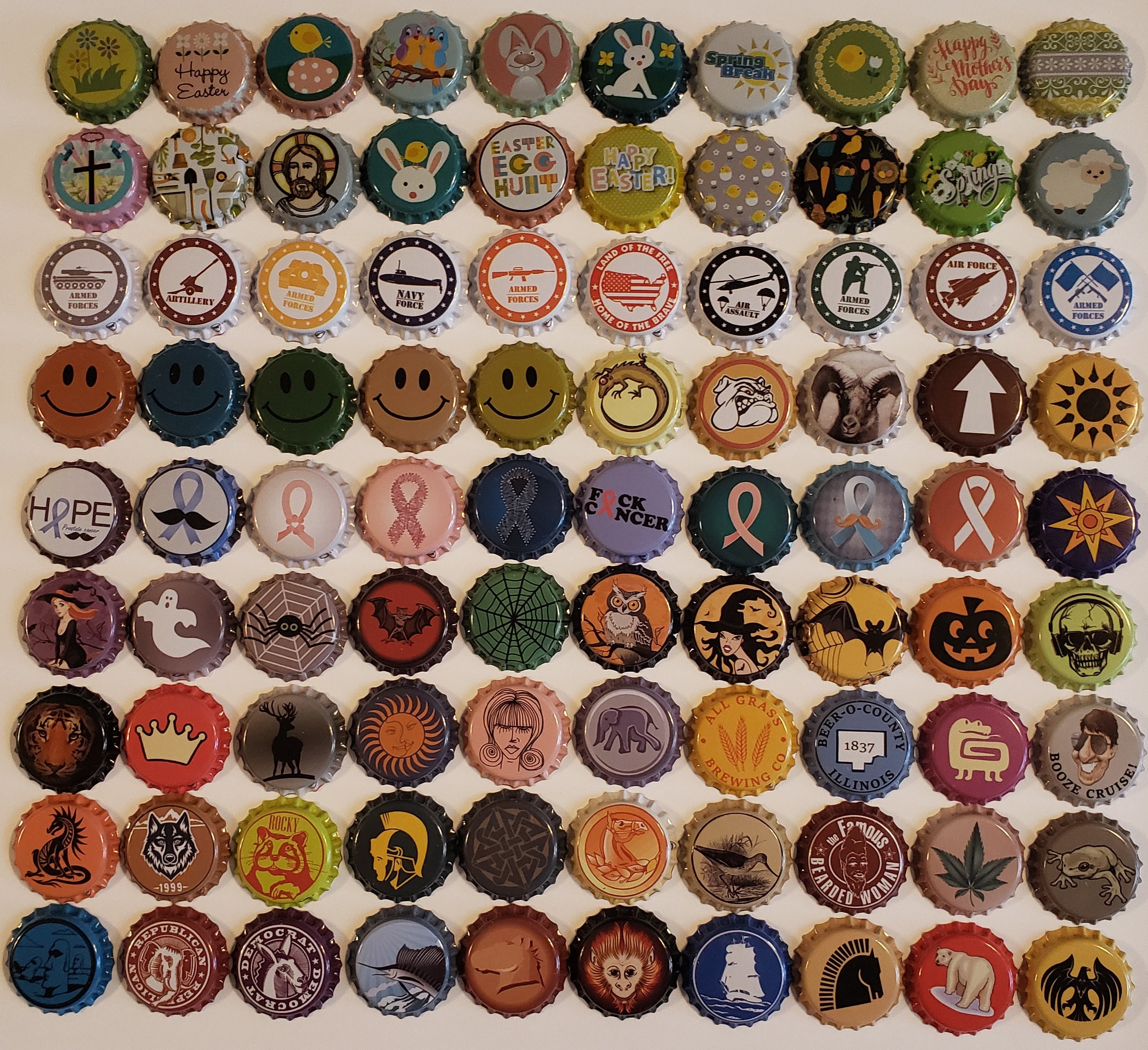 Mixed Beer Bottle Caps 350 DIFFERENT Mixed Designs No - Etsy