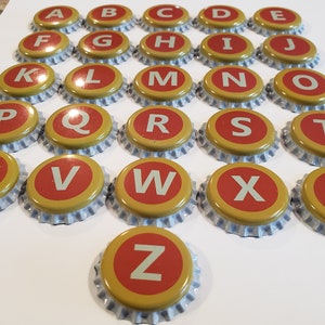 Alphabet Beer Bottle Caps Homebrew Brewing Home Brew Crown Caps Number ...