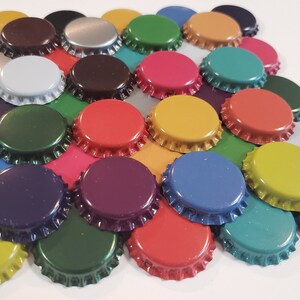 Colored Beer Bottle Crown Caps Homebrewing Homebrew Flattened Bottle ...