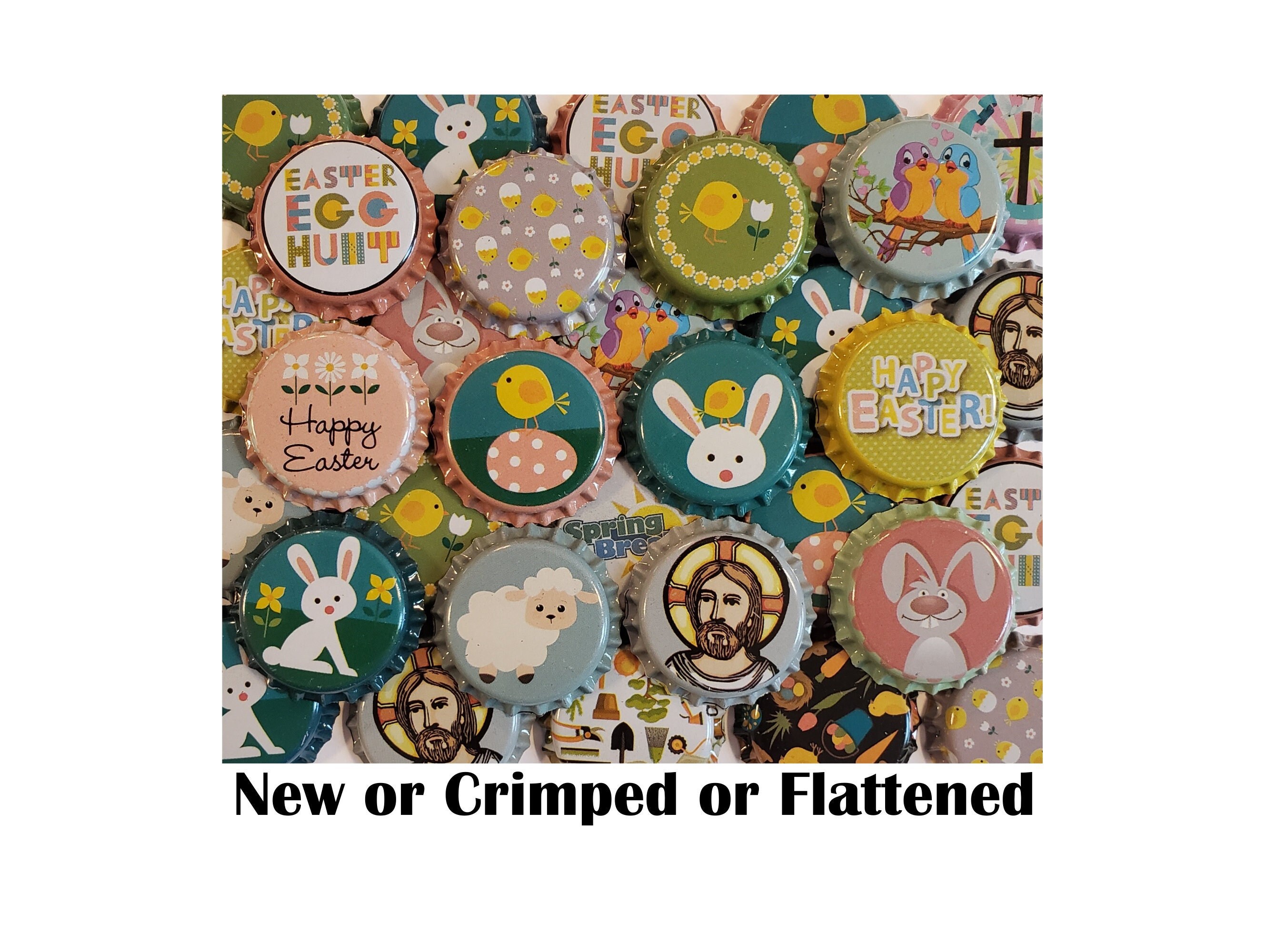 100 Beer Bottle Caps Easter Decoration Spring Home Brew - Etsy