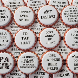 Mixed Beer Bottle Caps (350+ DIFFERENT Mixed Designs!) No Defects Home ...