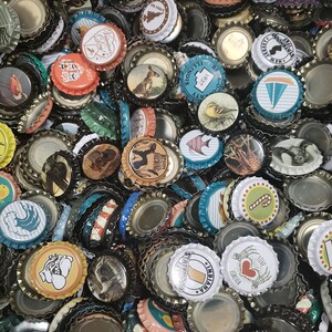 Mixed Beer Bottle Caps (350+ DIFFERENT Mixed Designs!) No Defects Home ...
