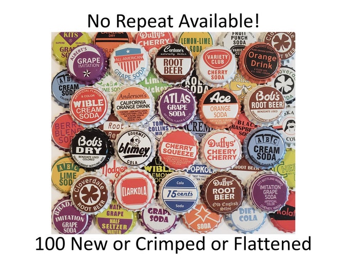 50 Vintage & Vintage Inspired Random Bottle Caps Collectible Craft ...