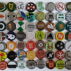 700 Mixed Beer Bottle Caps Crown Caps Beer Cap Tables No Dents Assorted ...