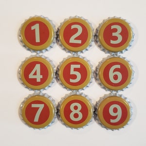 Alphabet Beer Bottle Caps Homebrew Brewing Home Brew Crown Caps Number ...