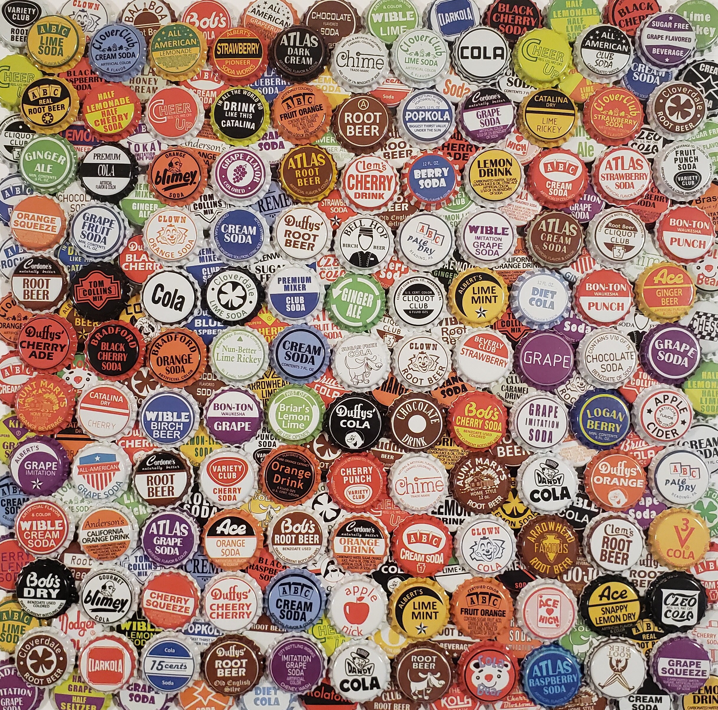 100 Vintage Soda Bottle Caps No Defects Assorted Bottle Caps - Etsy