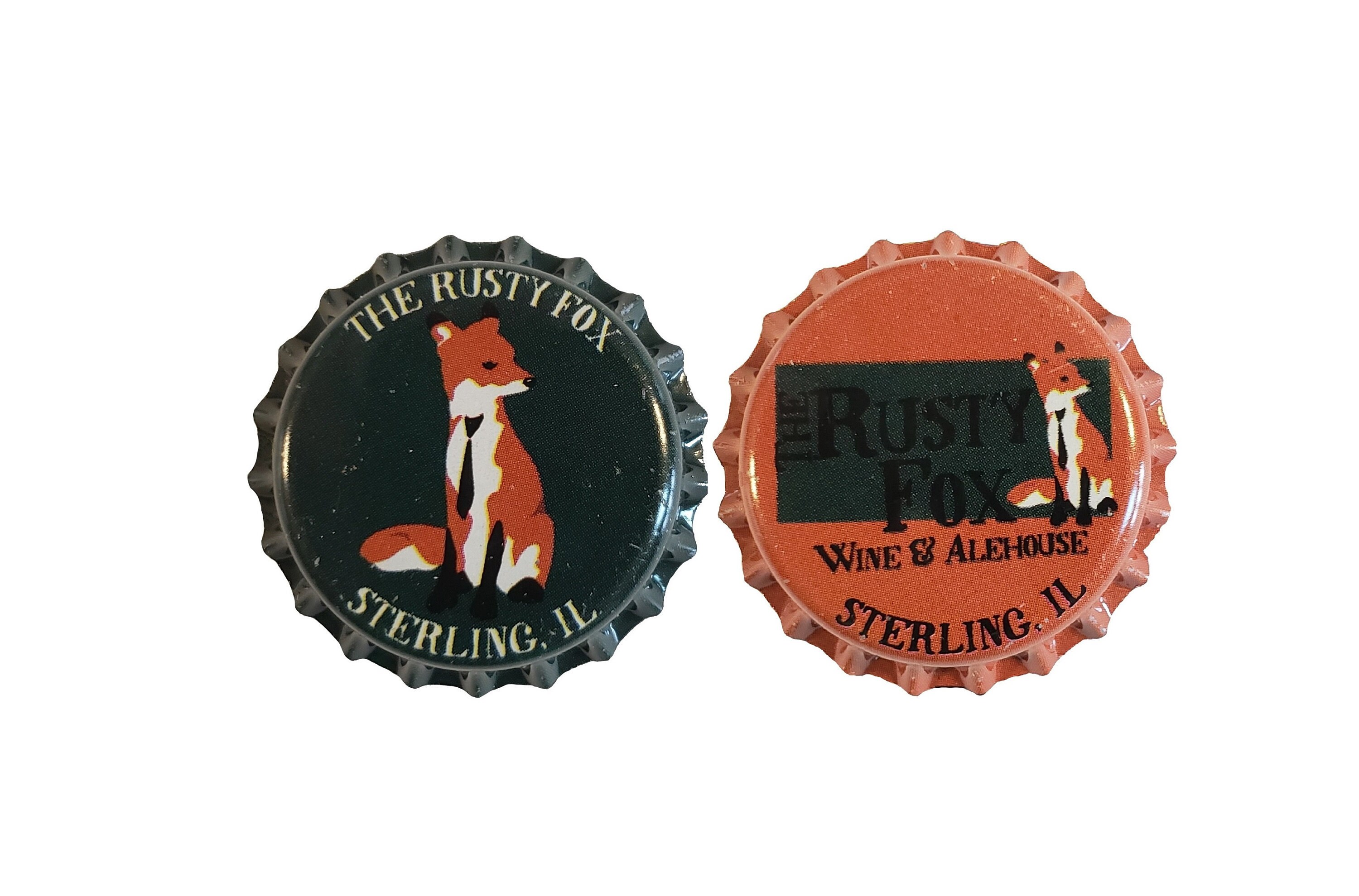 100 Green Beer Bottle Caps Rusty Fox Decoration Brewing Homebrew Home ...