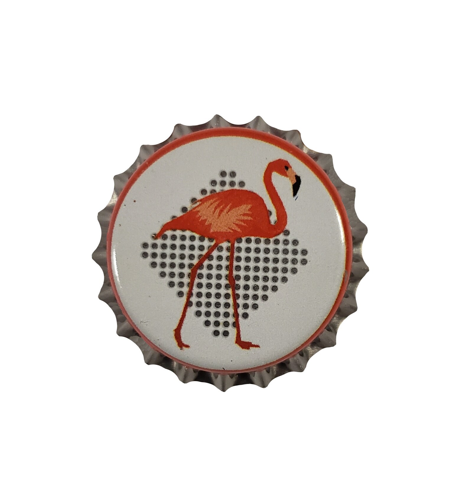 100 Silver Beer Bottle Caps Flamingo Bird Decoration Homebrew Home Brew ...